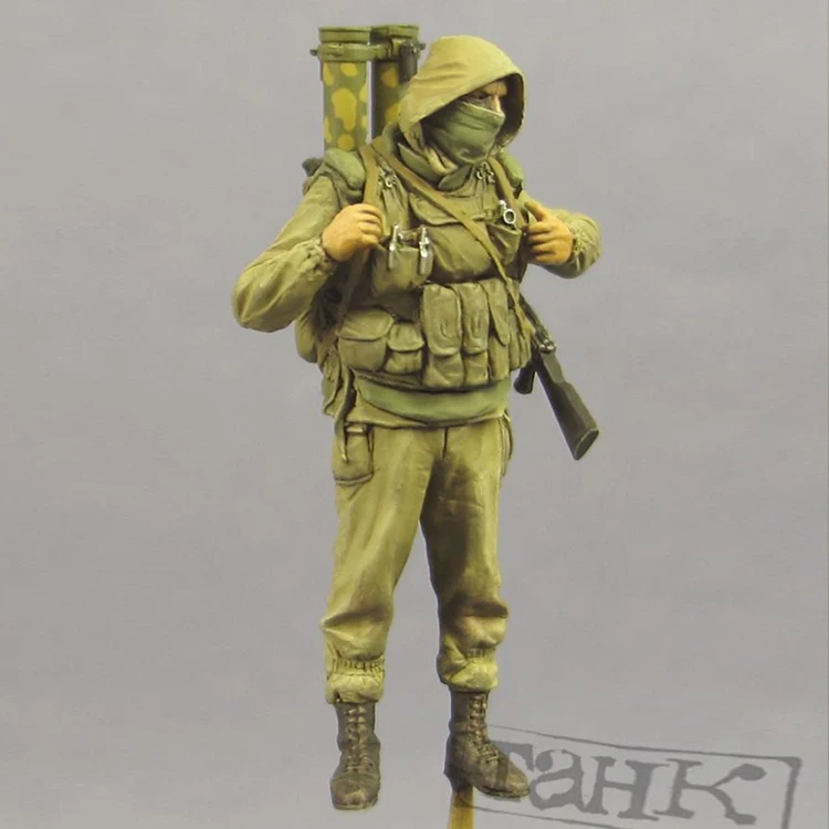 1/35 Soldiers of the GRU spetsnaz with RPO "Shmel", Resin Model Soldier ...