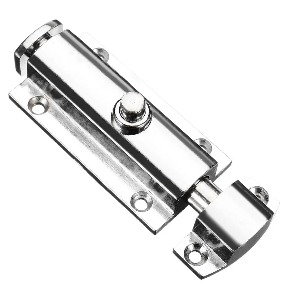 Zinc Alloy Polished Door Press Bolt Lock Security Slide Bolt Locks for ...
