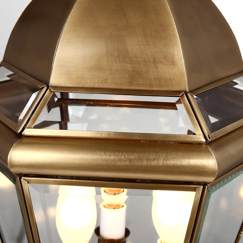 American rural landscape garden lighting outdoor waterproof lamp post ...