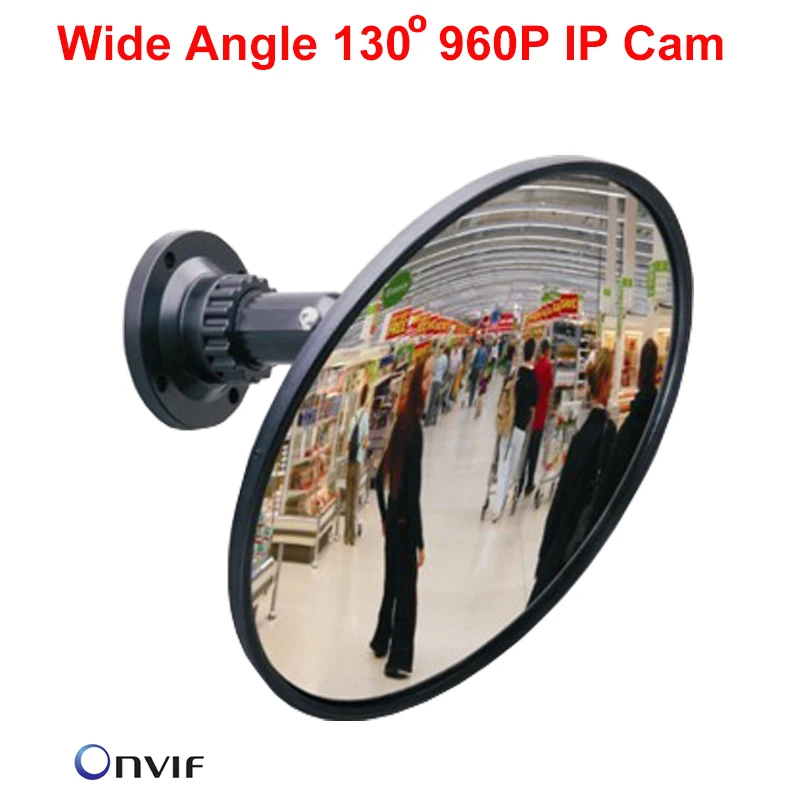 Wide Angle 130 Degree Mirror Ip Video Camera Fisheye Network Camera Hd ...