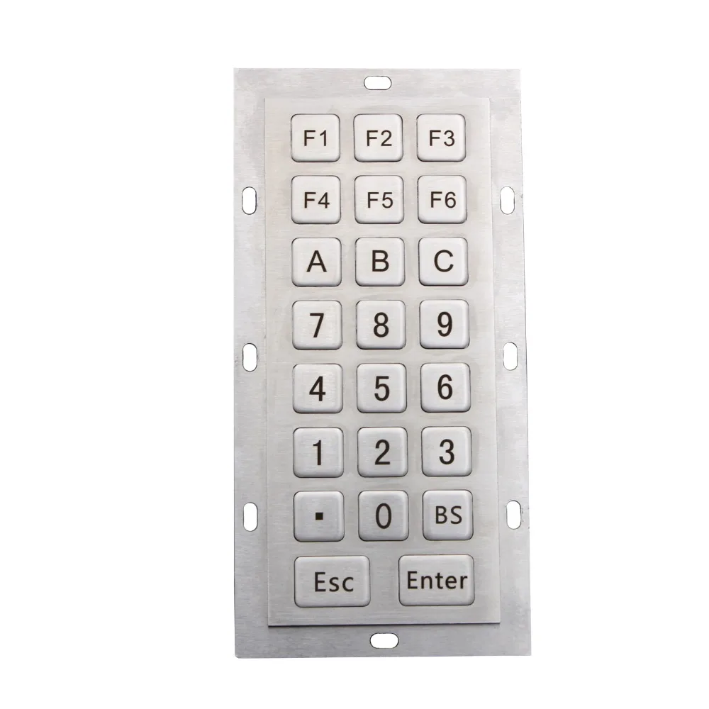 Stainless steel keyboard Numeric keypad Metal Kiosk Keyboards matrix ...
