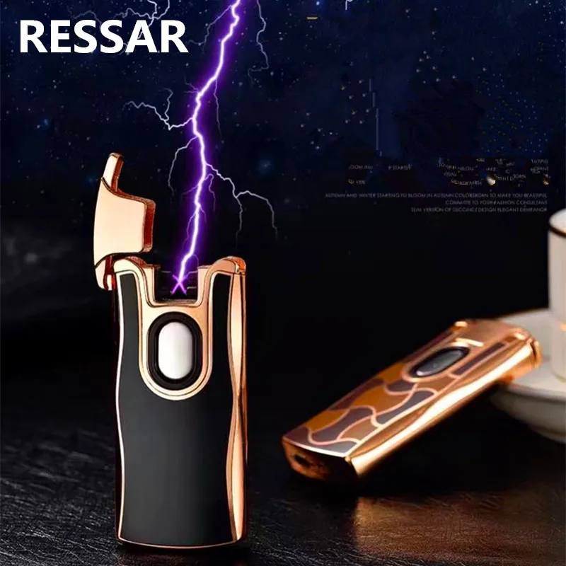 2018 New USB Electric Dual Arc Metal Lighter Rechargeable Plasma ...