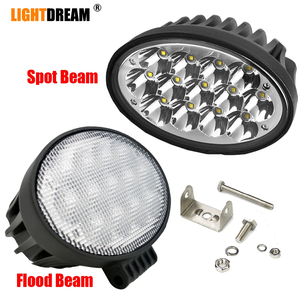 Lampu Kerja Led 65W Oval Besar 12V 24V Lampu Sorot Untuk, 54% OFF