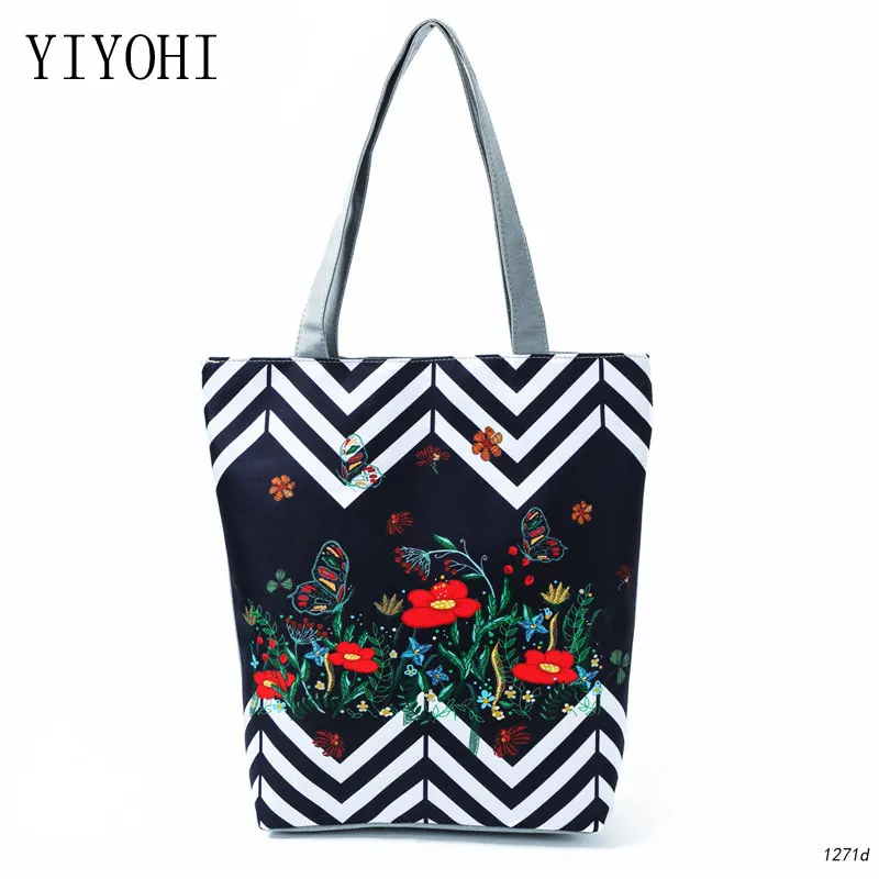 Summer Farmhouse Floral Canvas Handbags | semashow.com