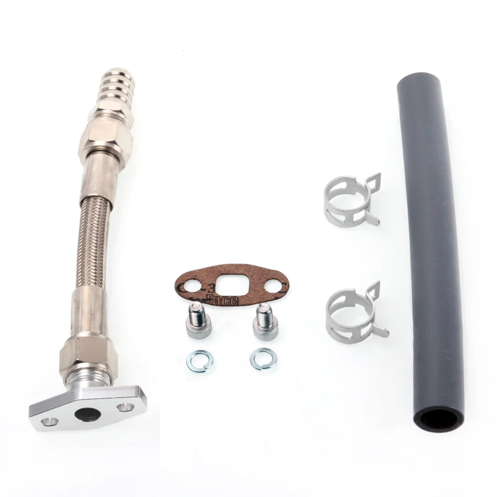 Kinugawa Turbo Oil Drain Line Kit 15cm 10an For Nissan Skyline Rb20det Rb25det W/ Kinugawa T67 ...