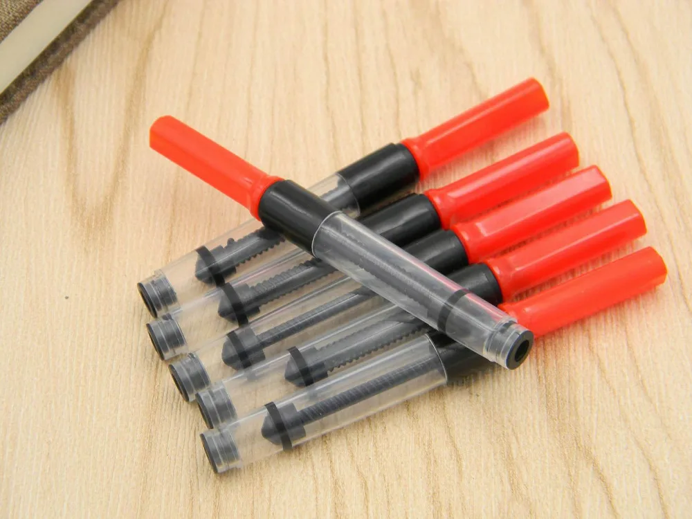 5pcs Red 34mm Copper Pen Ink Converter Water Pen Refill In Pen Refill From Office And School
