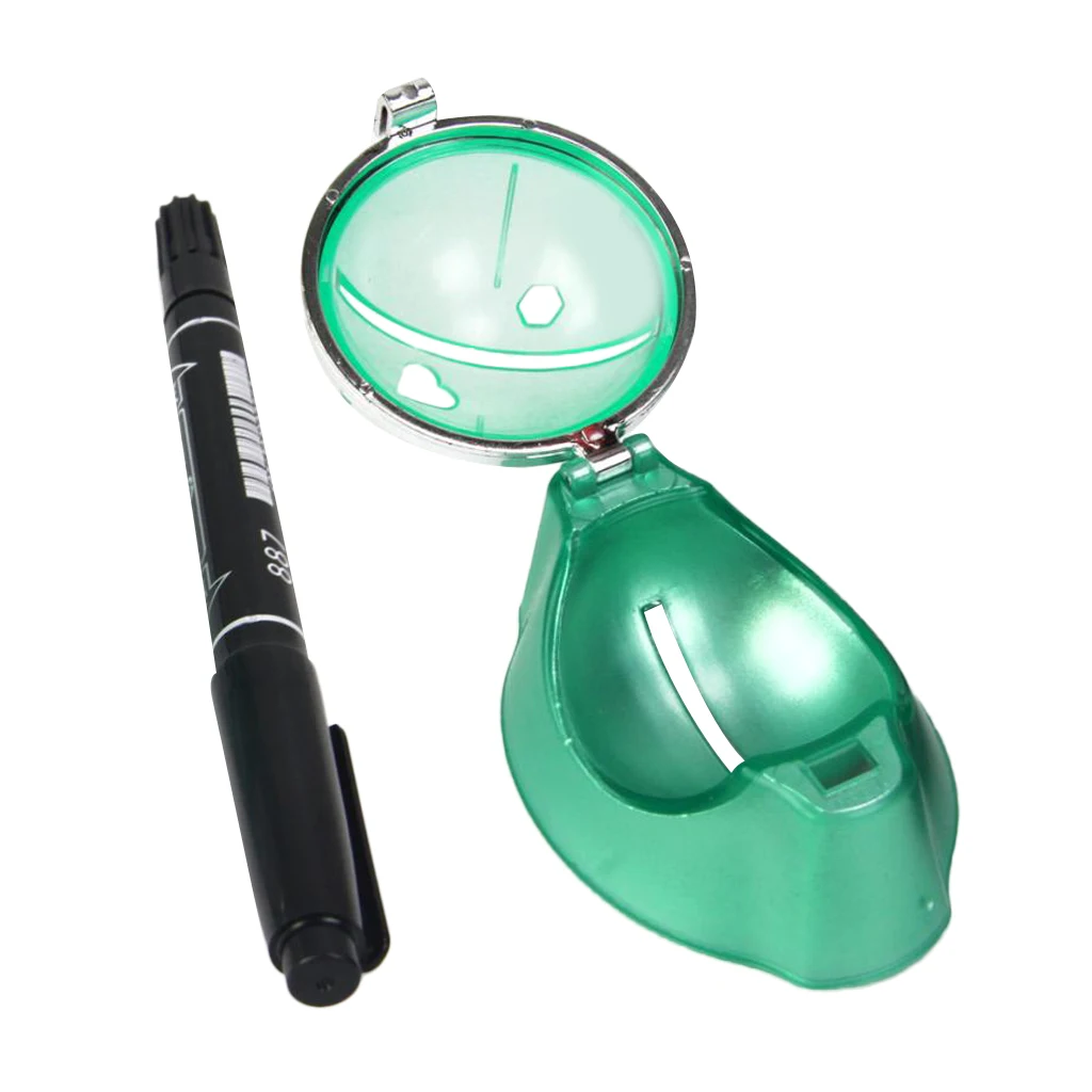 Universal Golf Ball Liner Marker with Pen, Golf Template Multi-template ...