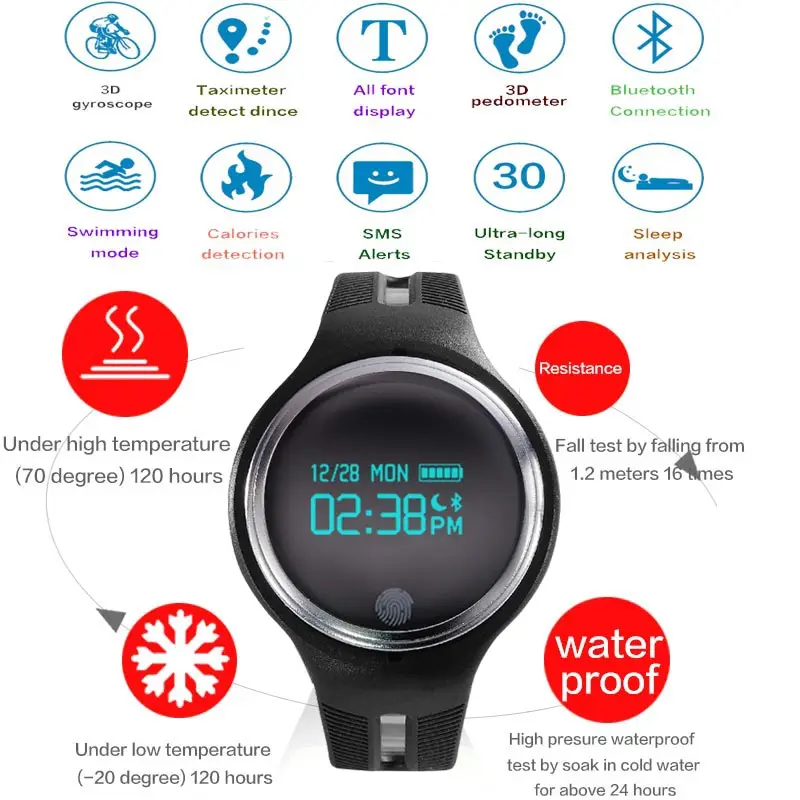 2017 Sports GPS movement activity smart bracelet watch Six axis G ...