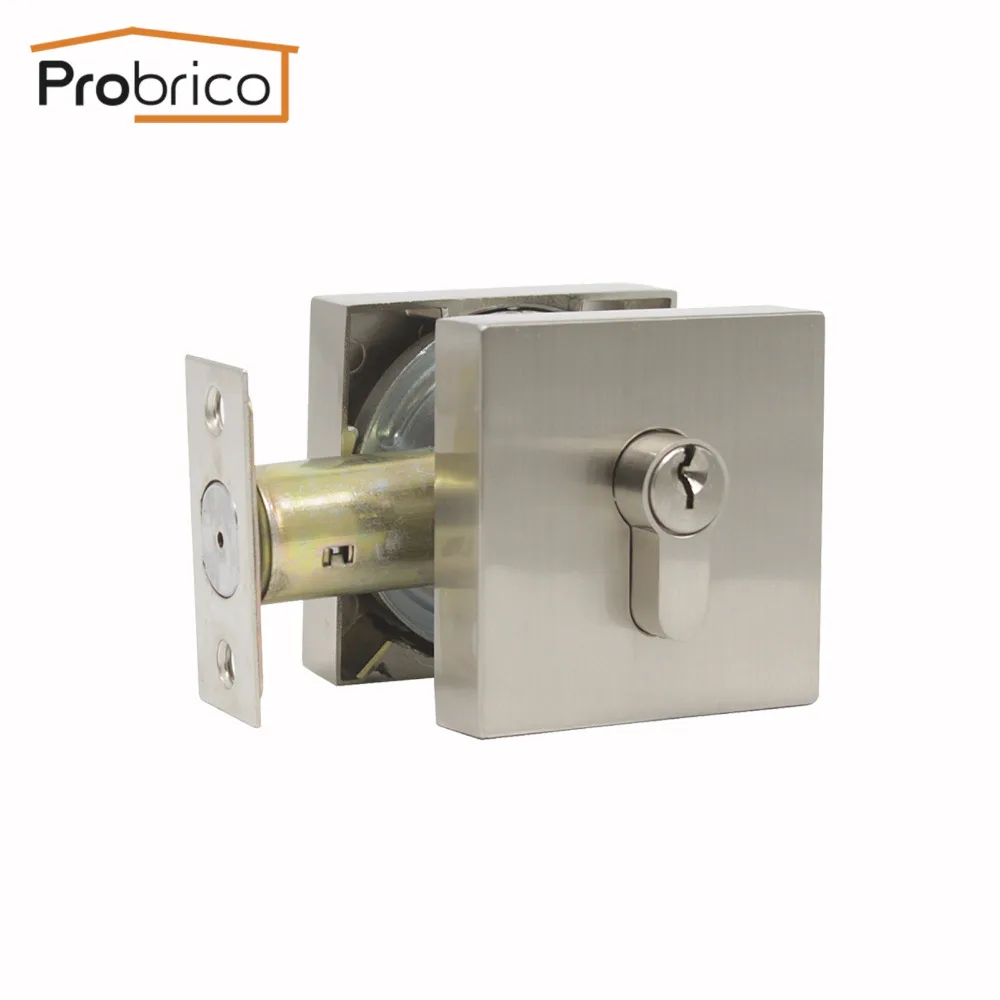 Probrico Hidden Door Locks Square Panel Deadbolt Lock With Keys Atresia ...