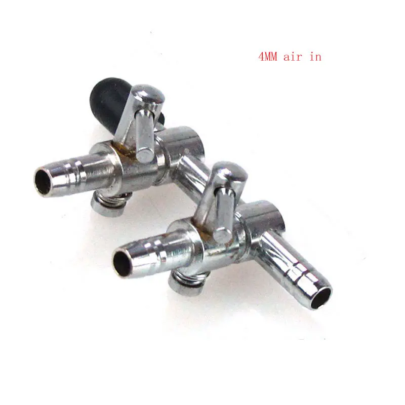 10Pcs 2 Out Aquarium Switch Regulator Air Flow Controller Stainless ...