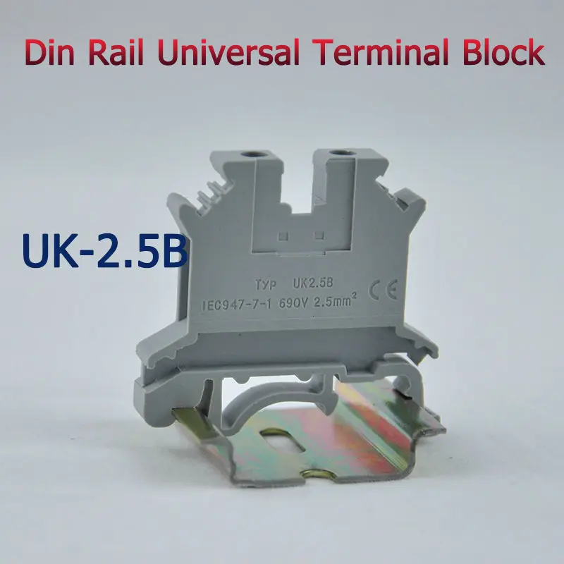 Купить 50 шт. Великобритания-2.5 Б дин-рейку универсальный винтовые ...