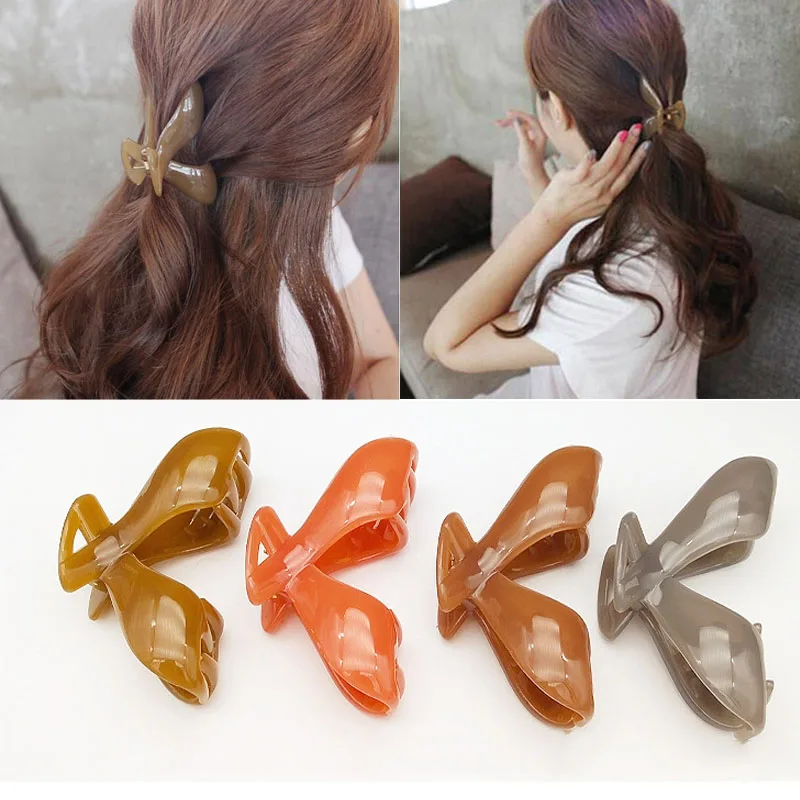판매 고품질 헤어핀 헤어 액세서리 헤어 클립 여성 헤어 발톱 한국어 솔리드 아크릴 핫 세일 플러스 사이즈 1pc 숙녀여성 헤어