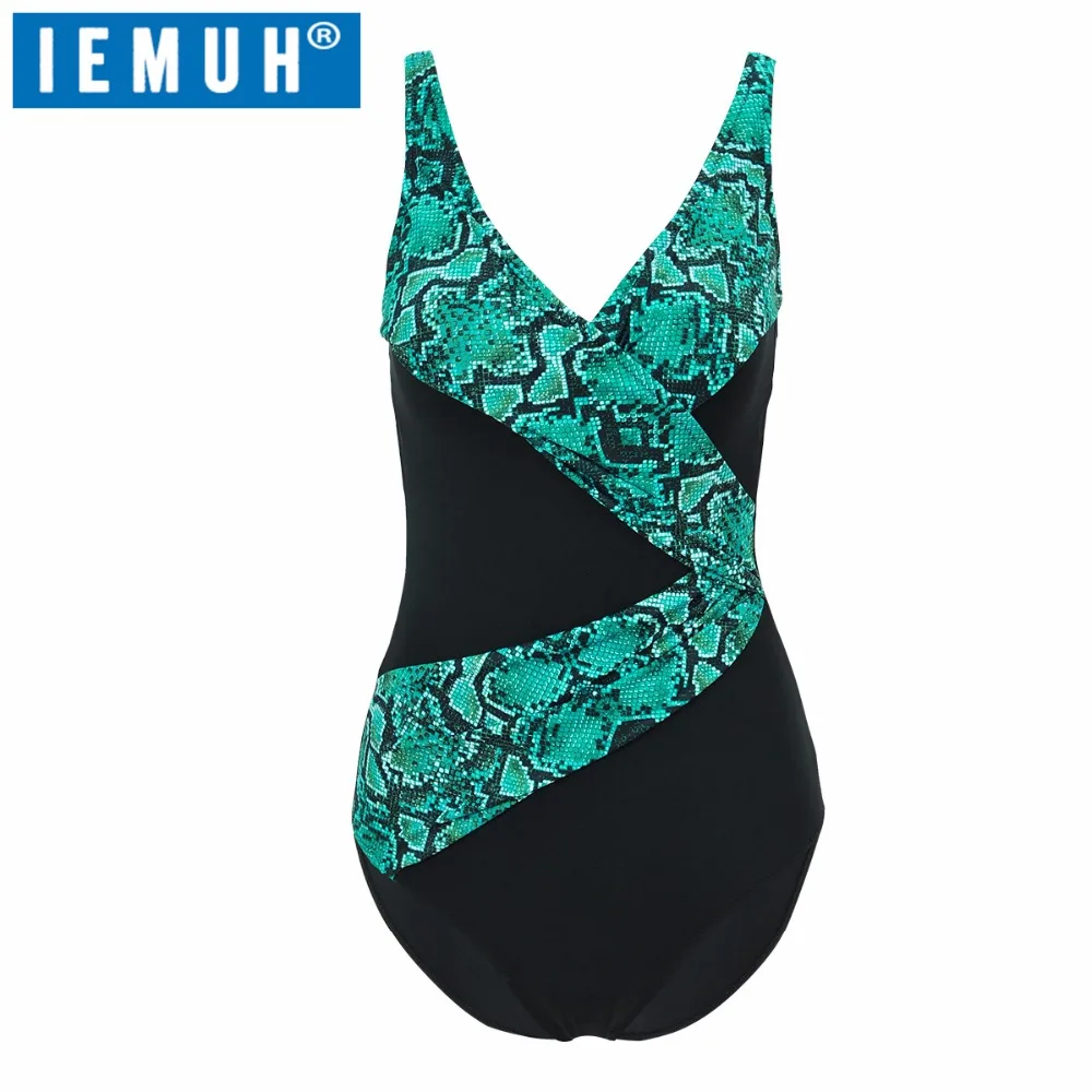 Iemuh New One Piece Suits Women Swimsuit Bathing Swim Suit Bikini Set