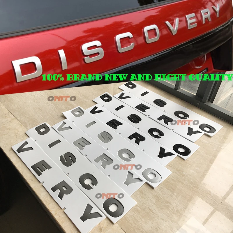 High Quality 3D Letters DISCOVERY Stickers for Land Rover Discovery ...
