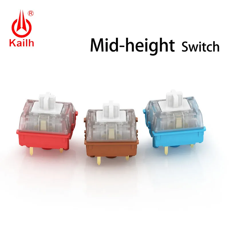 Kailh Mid-height Mechanical Switch for gaming,linear type,red/blue ...