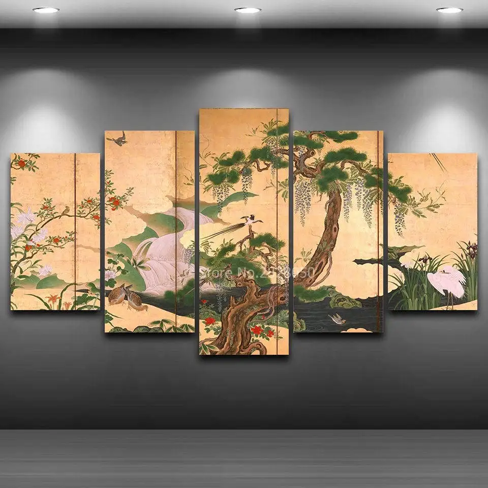 Ancient-Chinese-Traditional-Paintings-Bird-And-Beast-Landscape-Canvas ...