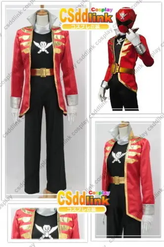Kaizoku Sentai Gokaiger Gokai Red Cosplay Costume only jacket with ...