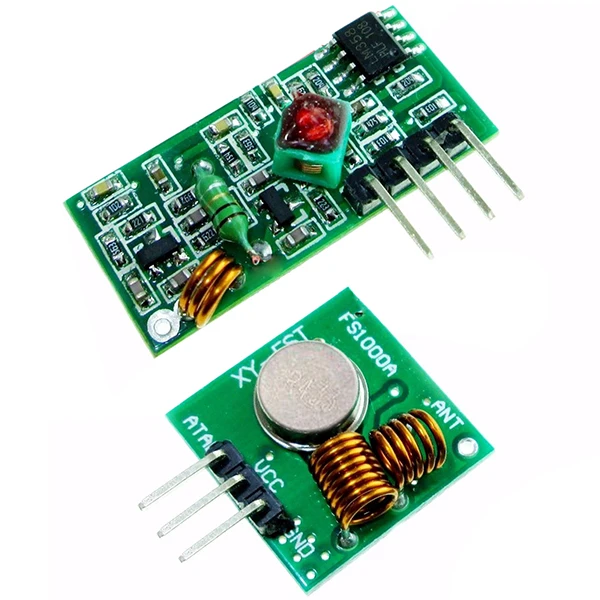 2SET 433Mhz RF Transmitter and Receiver Module link kit for Arduino LZV ...