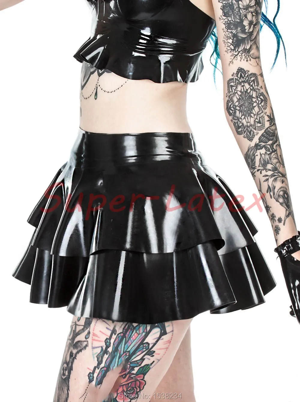 Latex Mini Skirt Women Skinny Rubber Summer Mini Skirt In Skirts From