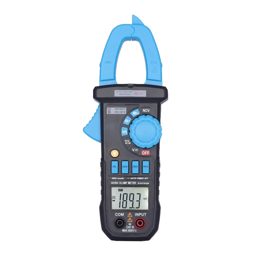 ACM03 plus Auto Range Digital Clamp Meter voltmeter Multimeter AC DC ...