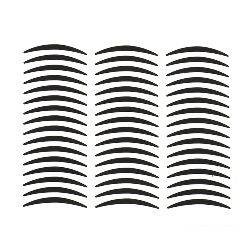 Hot 24 Pairs Narrow Black Paper Double Eyelid Sticker Tape Technical ...
