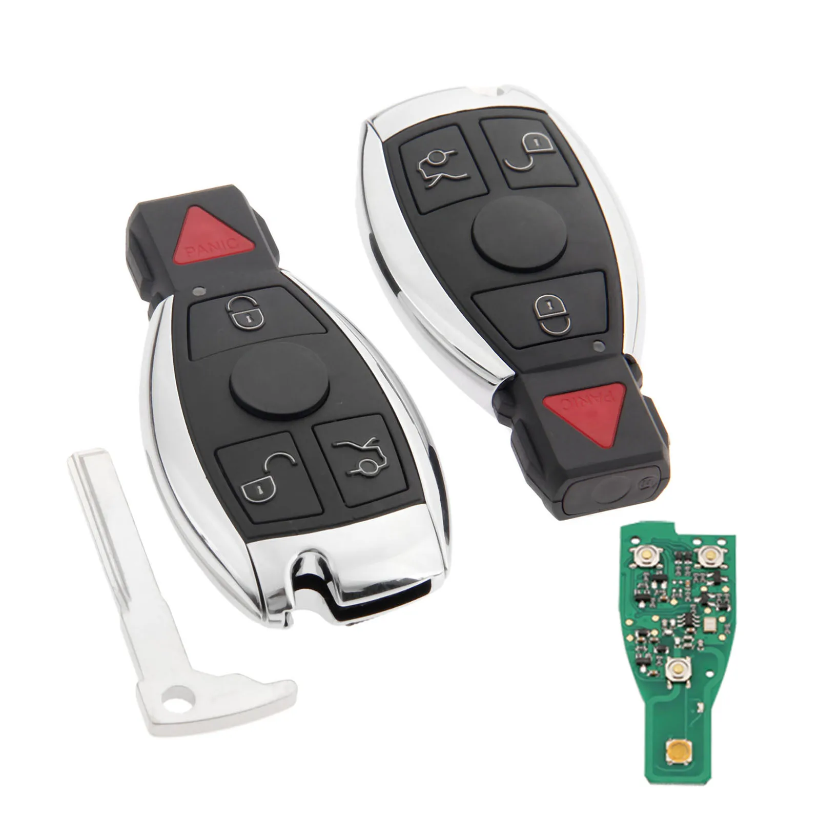 Yetaha 4 Buttons Smart Remote Car Key With Chip 315 MHz For Mercedes ...
