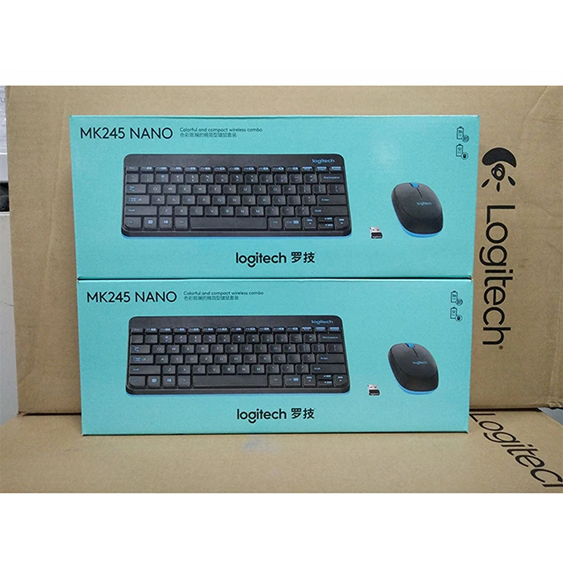 Logitech MK245 Nano Keyboard Mouse Combo Gaming Laptop PC clavier gamer ...