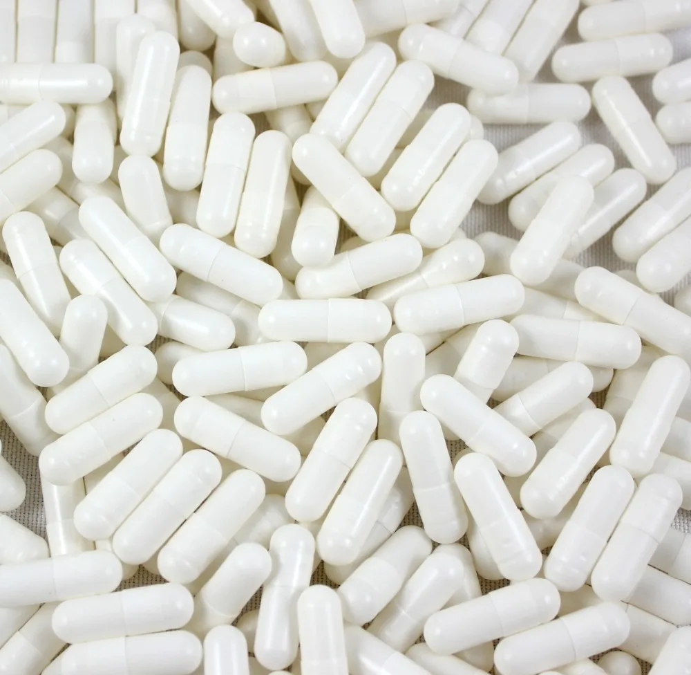 (10,000pcs/pack) 0# White/White Color HPMC Vegetable Empty Capsule ...