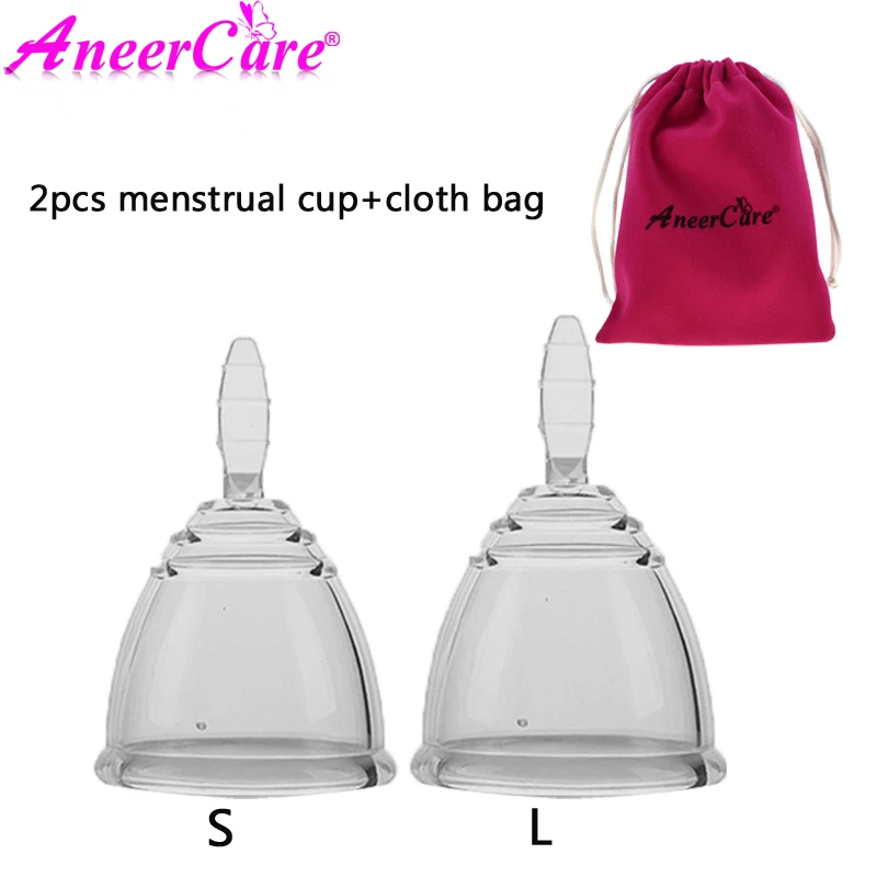 2Pcs Copa Menstrual Cup Coletor Menstrual Vaginal For Lady Period Copa ...