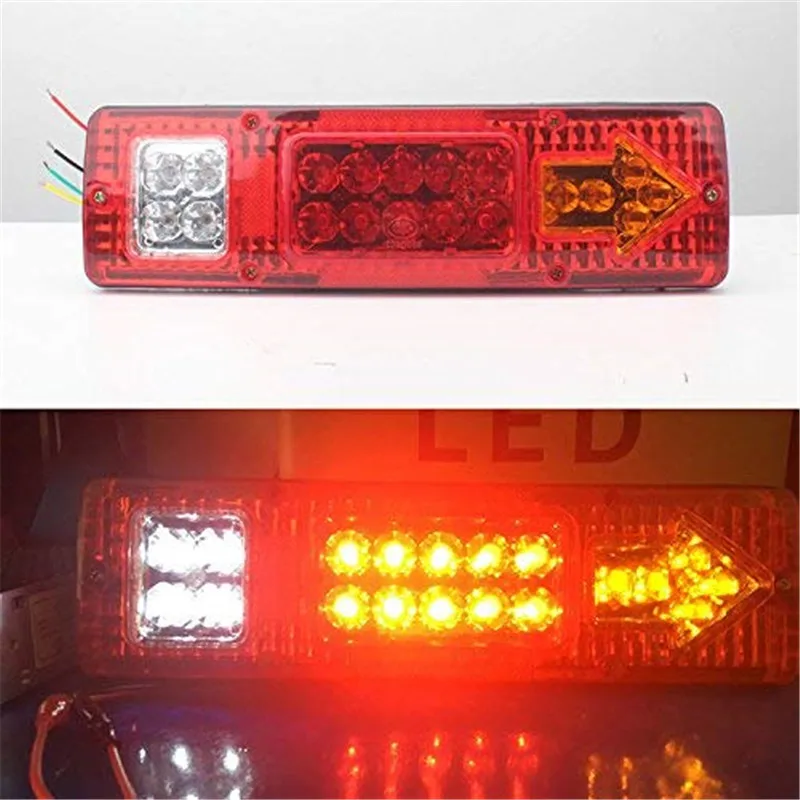 LED Trailer Rear Light Board Tail Brake Stop Indicator Lamp Reversing ...
