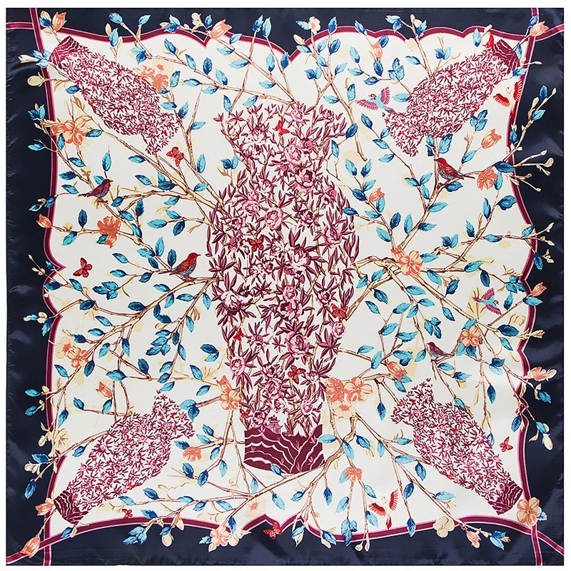 Fashion Vase & Olive Branch Scarf Women 2021 New Scarfs For Ladies ...