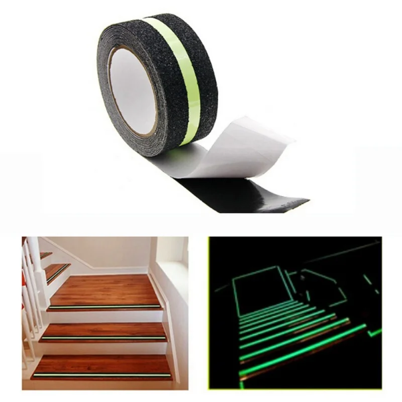 3m Anti Slip Wall Stairs Door Stickers Adhesive Strip Rolls Fluorescent ...