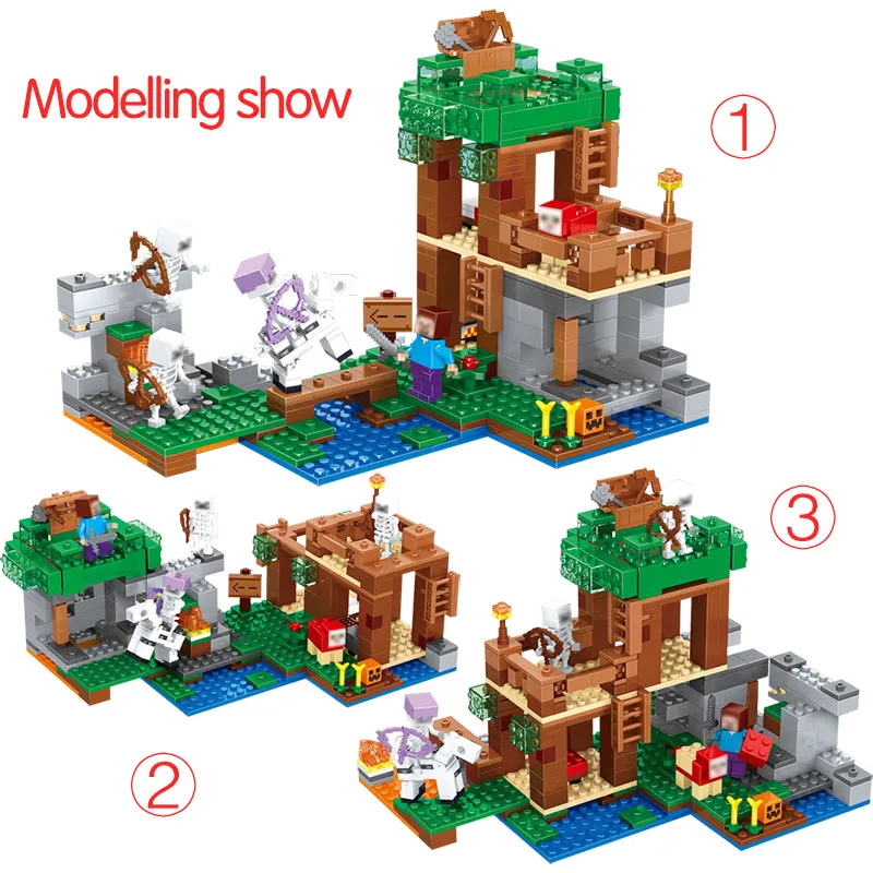 Big SALE My World Skeleton Attacks Building Blocks Compatible Legoingly ...