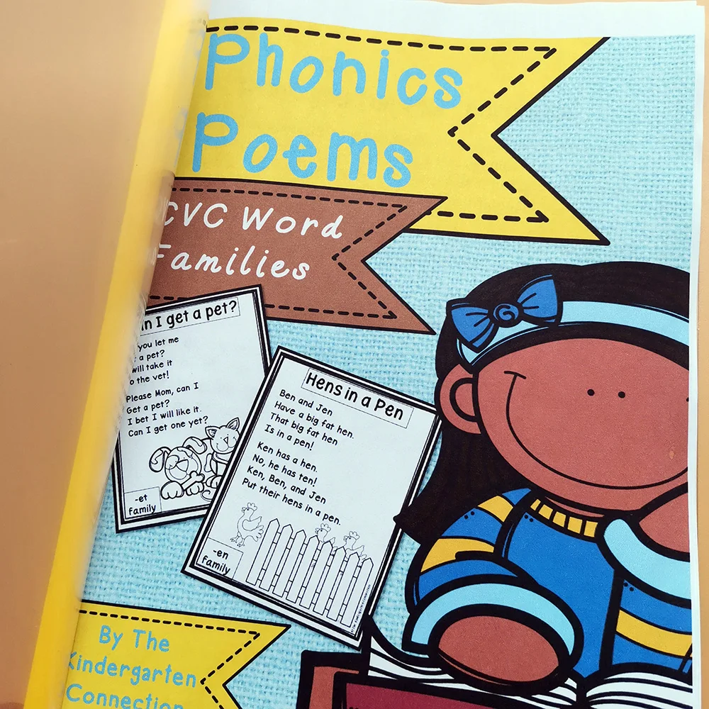Phonics+Poems+CVC+Word+Families Classroom Game Workbook Classroom Teach ...