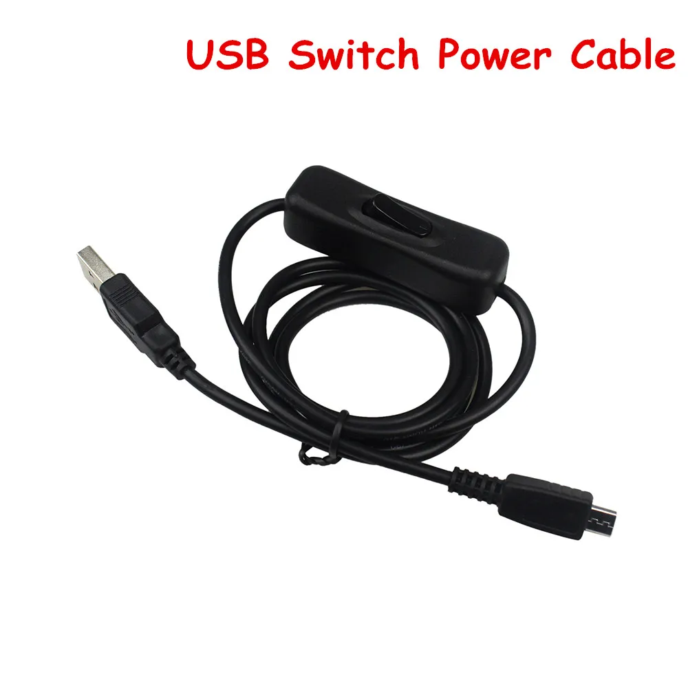 Raspberry Pi 3 Power Cable with key switch ON/OFF button USB charging ...