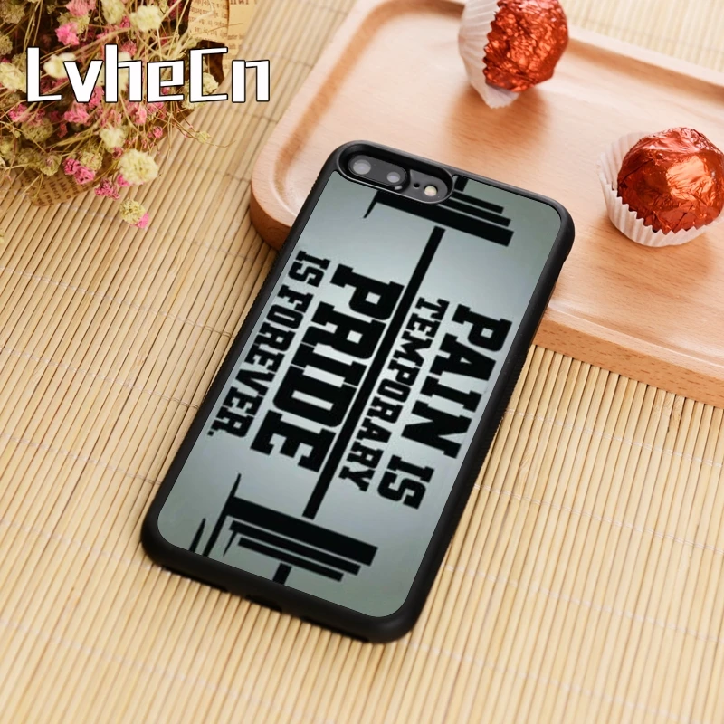 LvheCn Unique Gym quotes Phone Case Cover For iPhone 4 5 6 6s 7 8 plus ...