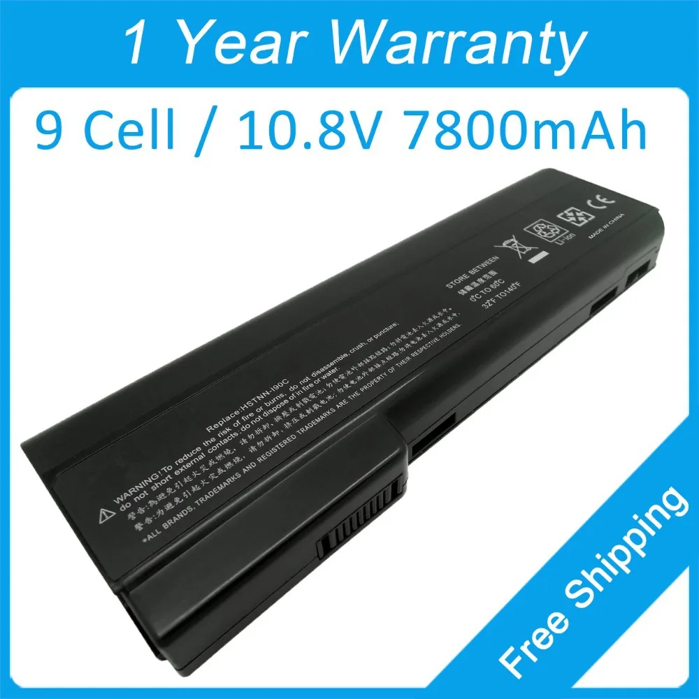 New 9 cell 7800mah laptop battery for hp ProBook 6565b 6465b 6360b ...