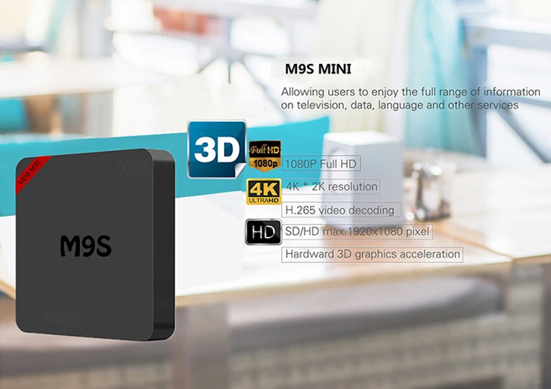 Новое поступление M9S мини amlogic s905w android 7,1 smart tv box-2 ГБ ...