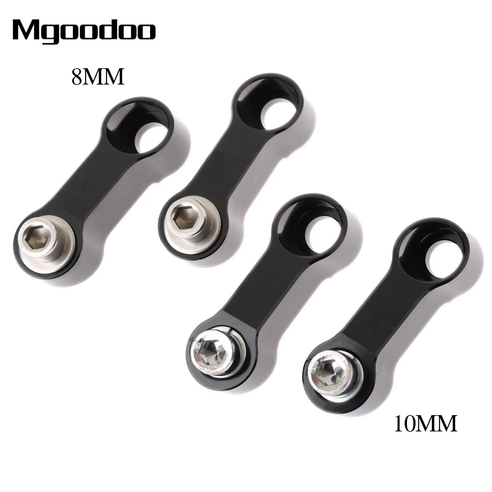 Mgoodoo Universal M10 M8 Cnc Aluminum Motorcycle Bike Mirror Mount