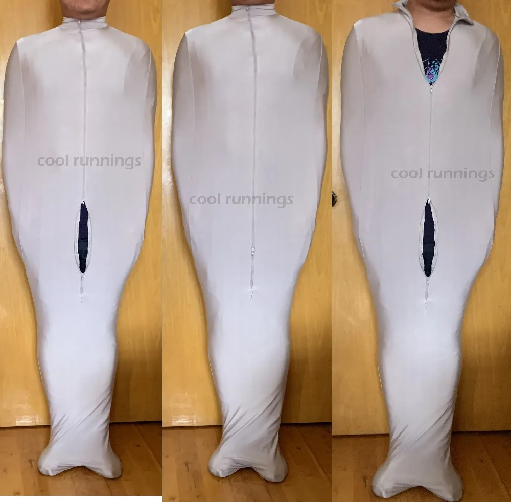 Headless-Mummy-Unisex-Three-Way-Zipper-Mummy-Zentai-Spandex-Suit ...