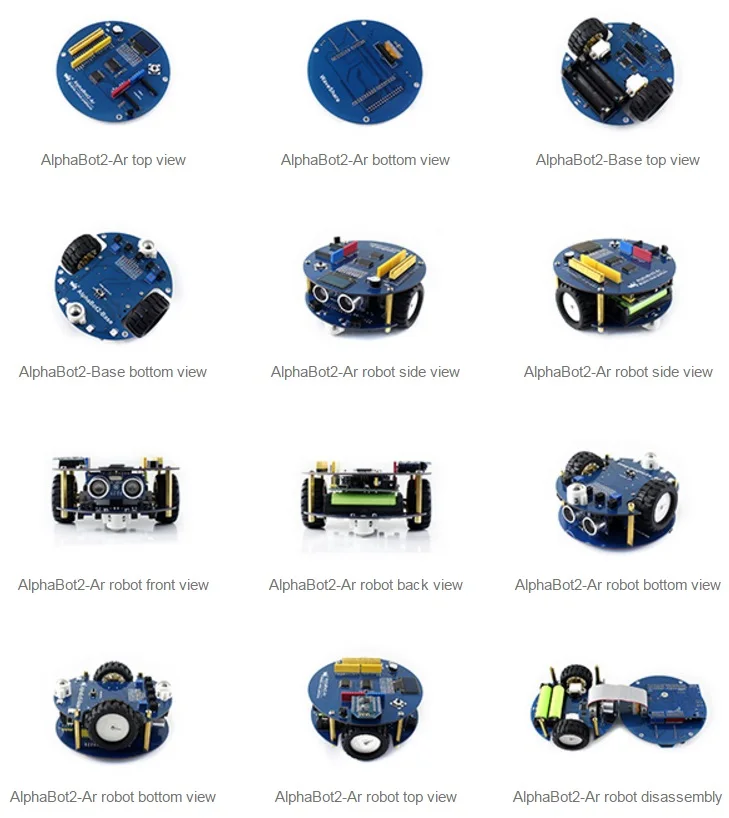 AlphaBot2-Ar robot building kit for UNO PLUS+Ultrasonic sensor obstacle avoiding+IR remote ...