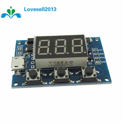 2 Channel Dual Way Independent PWM Generator Digital LED Duty Cycle ...