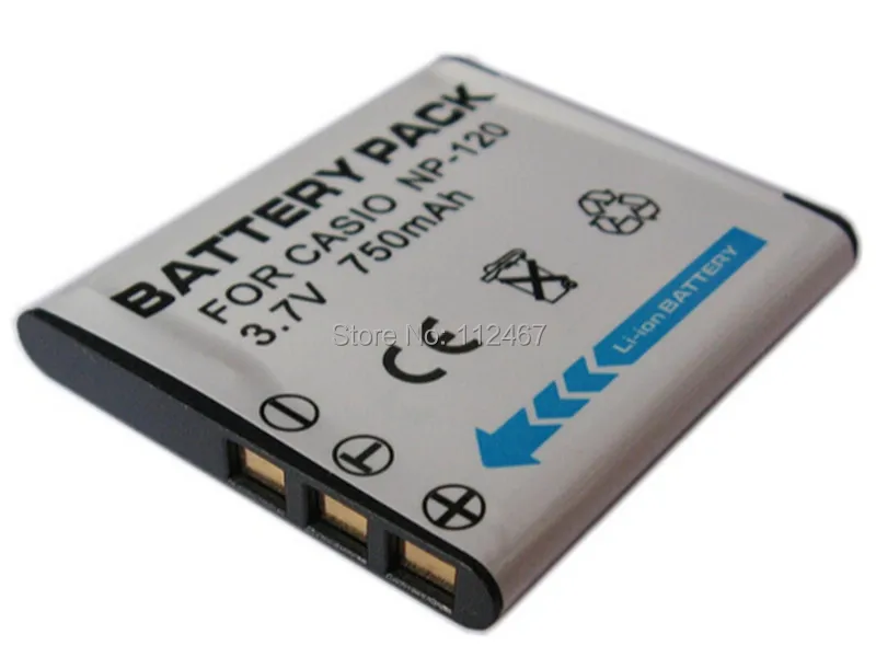 Replacement Camera Battery NP 120 For CASIO EX S200 EX ZS20 S300 EX ...