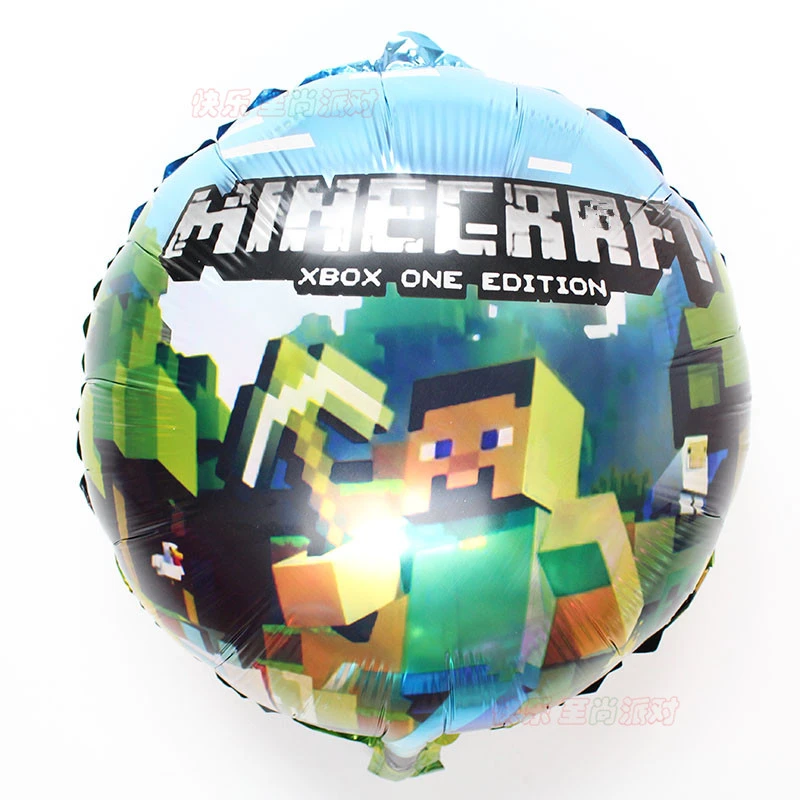 10pcs Minecraft balloon (18") Minecraft birthday party foil balloon for ...