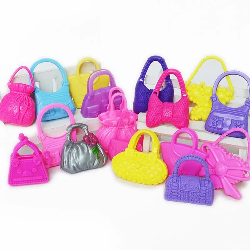10PCS Cute Mini Mix Styles and color Doll Bag Shaped Kids Toys Bags Toy ...