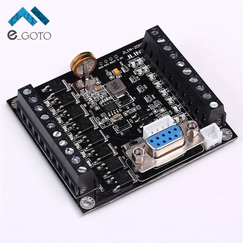 DC 10 28 V PLC JL1N 20MT 32 de alta velocidad ARM MCU controlador 12 puntos 8 señala Rail ...