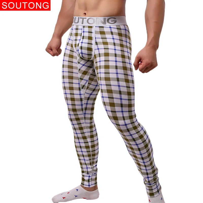 Soutong 2019 Thermal Underwear Male Winter Warm Men Long Johns Cotton ...