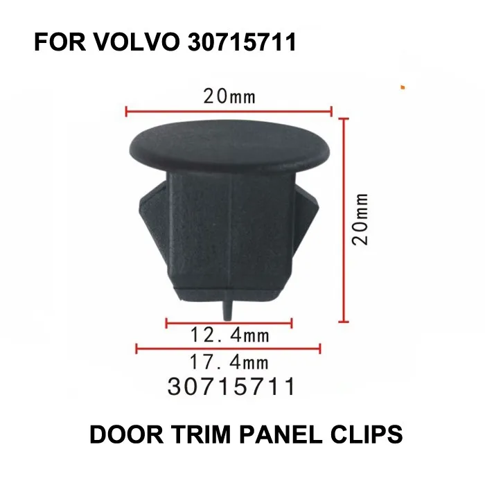 x10pcs Door Trim Panel Clips For VOLVO OEM 11 16 S60 Trunk Lid Trim ...