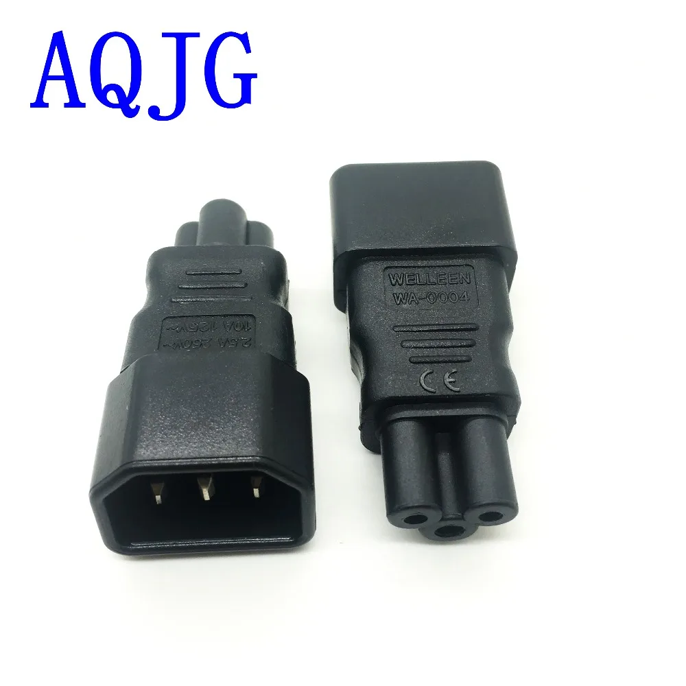 1PC Universal Power Adapter IEC 320 C14 TO C5 อะแดปเตอร์ Converter C5 ...