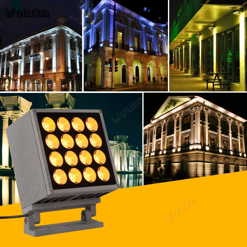 Led Beam Light 16x3w Projection Lamp Outdoor Waterproof Column Lamp ...